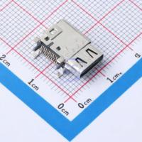 China HCCTL HC TYPE C 24P FLS CH5.06 5A 23 High Frequency 40G Type C Connector 24 Pin Side Surface Mount 5.06mm Pitch 5A Current for sale