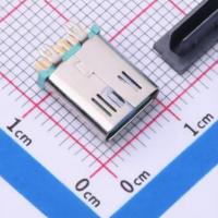 China HCTL HC TYPE C 14P VS10 0D 3A F1 6 G 02 14 pin Type C connector vertical mounting spring 1.6 mm foot length 3 amp current for sale