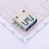 China Countersunk design electronic connector with straight legs HCTL HC-ST-003-008-Z type AF 9P 3.0 mid mount for sale