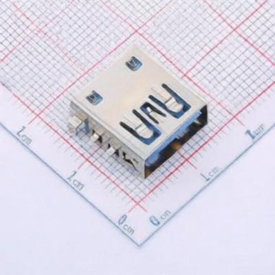 China Countersunk design electronic connector with straight legs HCTL HC-ST-003-008-Z type AF 9P 3.0 mid mount for sale