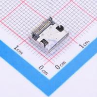 China HCTL HC TYPE CF 24P RAT Z 24 pin SMT top mount connector with posts providing secure board mount for sale