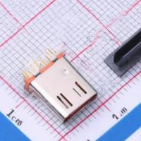 China spring loaded Type C 14 pin vertical connector HC-TYPE-C-14P-VS10.0D-3A-F1.6-O-02 with 3A current rating for sale