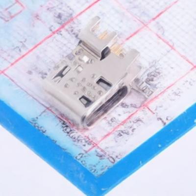 China HCTL HC TYPE C 16P FL6 65Q 5A 06 16 pin Type C connector side insertion black color shell less style for sale