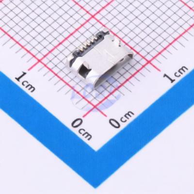 China MICRO USB 5P Front Insert Rear Mount Connector HCTL HC-MICRO-5P-DS5.25-1.5A-27 with Copper Alloy Contacts for sale