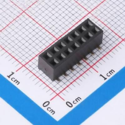 China Durable Dual Row SMT Header 2.0 Pitch HDGC HDGCPH2.0-PMS-02-07 Rated for 500 VAC Dielectric Strength for sale