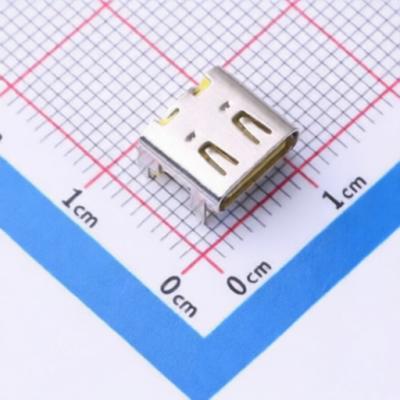 China Yellow Color 16 Pin Type C Connector 3A Current Rating HC-TYPE-C-16P-CH3.18-3A-Y-02 Onboard Mounting for sale
