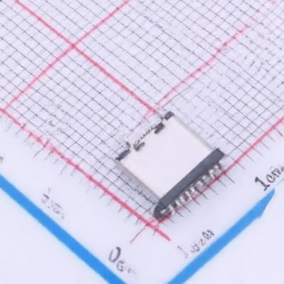 China Vertical Mounting Type C F 16P Connector HC014-1A1H1A103-0HR Featuring EMI Spring and Reel Packaging for sale