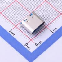 China HCTL HC TYPE C 16P 01A L Type C connector top mount single row board mount with posts blue rubber core for sale