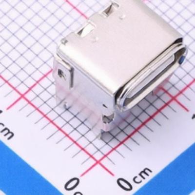 China 16 Pin USB Type C Connector HC-TYPE-C-16P-CH5.90-3A-F1.3-W-02 with 5.90mm Height and 3A Current for sale