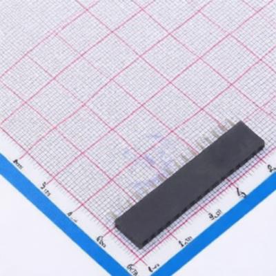 China Single Row Straight Pin Header 2.54mm Pitch HDGC HDGCPH2.54-PZS-01-16 with PA6T Insulator and 8.5mm Length for sale