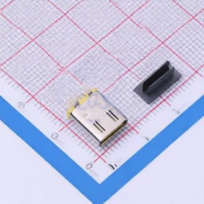China 14 pin vertical connector HC T Y P E C 14P VS10 0D 3A F1 6 Y 02 spring loaded for electronic devices for sale