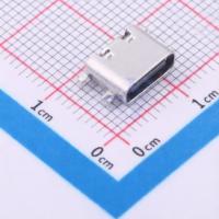 China Mid mount USB Type C connector with 16 pins single row 0.8 millimeter pitch HCTL HC TYPE C 16P CB0.8 for sale