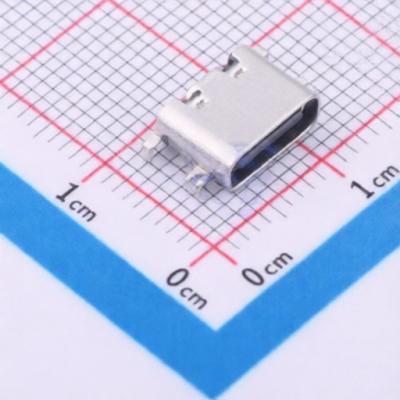 China Mid mount USB Type C connector with 16 pins single row 0.8 millimeter pitch HCTL HC TYPE C 16P CB0.8 for sale