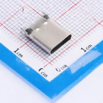 China 24 Pin Type C F Clamp Connector 0.8mm Pitch 5A Current Rating HCTL HC-TYPE-C-24P-CP0.8-5A-L10.45-01 Length 10.45mm for sale