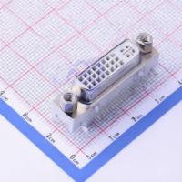 China DVI 24 plus 5 Female Connector Featuring Screw Locking HDGC DVI HX 107DIP for Industrial Equipment for sale