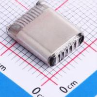 China Clamp Type Type C 24 Pin Connector 0.8 Pitch 5A Current Black HCTL HC-TYPE-C-24P-CP0.8-5A-L9.25-01 Contact for sale
