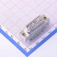 China HDGC DVI HX 103DIP Borderless Screwless DVI 24 plus 5 Female Connector Featuring 1 to 1 Depth Design for sale