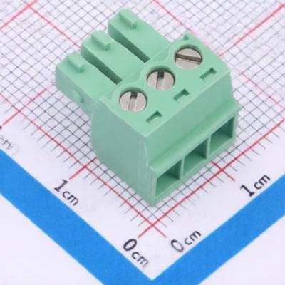 China 3 pole electrical terminal block header HDGC HDGC381-M-3P designed for power and signal transmission for sale