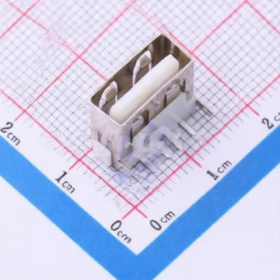 China USB HXS 115DIP USB AF10 Connector Rear Insertion Flat Mouth Connector with 1000 Mega Ohms Insulation for sale