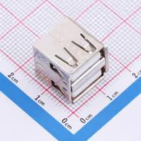 China USB AF Connector HDGC USB-HXS-112DIP with Dual Layer 14.2 and 500V AC Dielectric Withstanding Voltage for sale