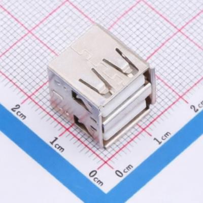 China USB AF Connector HDGC USB-HXS-112DIP with Dual Layer 14.2 and 500V AC Dielectric Withstanding Voltage for sale