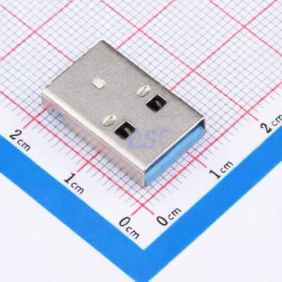 China HDGC USB ZL 115PWB USB AM 3 0 Connector Low Profile Design with Copper Alloy Shell and Straight Pins for sale