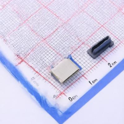 China surface mount connector HDGC TYPE C-CQ-108PWB 16 pin with black white body and gold plated terminals for sale
