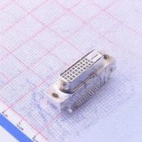 China DVI 24 plus 1 Female Connector Without Screws HDGC DVI HX 105DIP Perfect for 1 to 1 Depth Connection for sale