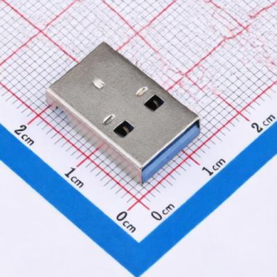 China HDGC USB ZL 116PWB USB AM 3.0 Connector with Blue LCP Housing and Low Profile Straight Pin Structure for sale