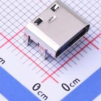 China Type C Connector HDGC TYPE C-DB-108PWB with 16 Pins and 735mm Board Height Featuring 5ASMT Single Row Layout for sale