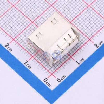 China USB 3.0 Connector HDGC HDGCYLSY-USB-119 with Low Profile Design and Phosphor Bronze Contact Material for sale