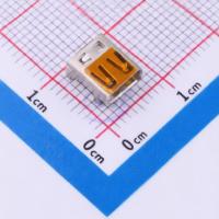 China HDMI D Type 19Pin Connector HDGC HDMI-GD-121PWB with Front Plug Rear Paste and Four DIP Pins Mounting for sale