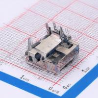 China HDGC USB ZD 134DIP USB AF connector featuring 1.9mm dip four pins and flat opening for PCB mounting for sale
