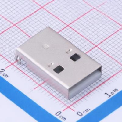 China Durable USB AM 90 Degree Connector USB ZL 109PWB with Right Angle Bent Pins and White PBT Housing for sale