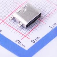 China Surface Mount Technology USB 3 1 Type C Connector HDGC TYPE C-DB-113PWB 16 Pin SMT Single Row Female for sale