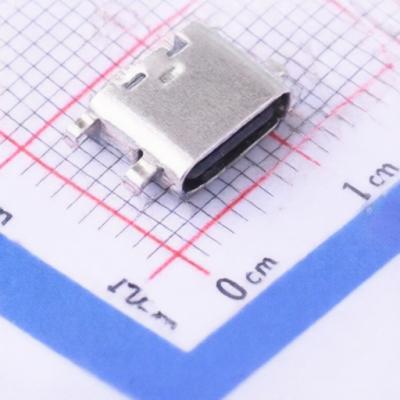 China Surface Mount Technology USB 3 1 Type C Connector HDGC TYPE C-DB-113PWB 16 Pin SMT Single Row Female for sale