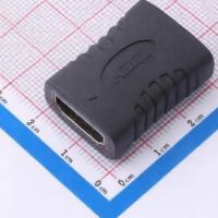 China Durable HDMI AF Adapter HDGC HDMI-GD-139PWB with Nickel Plated Contacts and Molded Black Glue Housing for sale