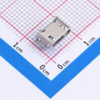 China micro connector HDGC MICRO-ZL-104PWB with plated gold contacts and copper alloy nickel plated shell for sale