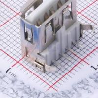 China USB ZD 114DIP USB AF 90 Degree Right Angle Connector with Low Contact Resistance and High Insulation for sale