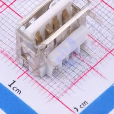 China USB AF10.0 Connector with White Housing HDGC USB-HXS-122DIP Providing Electrical Performance for sale