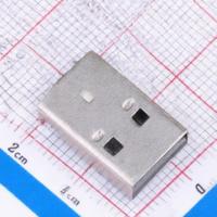 China USB Type A Connector with 500V AC Dielectric Strength HDGC USB ZL 110PWB Featuring Through Hole Pins for sale
