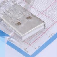China USB 2.0 Type A Connector HDGC USB ZL 111PWB 180 Degree Right Angle Low Profile Deep White PBT Housing for sale