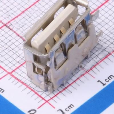 China Electrical USB AF Connector HDGC USB-ZD-141SMT Featuring Gold Plated Contacts and Copper Alloy Shell for sale