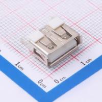 China USB AF10 0 Direct Plug Connector HDGC USB ZD 120DIP with Gold Plated Contacts and White PBT Housing for sale