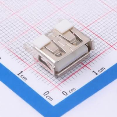 China USB AF10 0 Direct Plug Connector HDGC USB ZD 120DIP with Gold Plated Contacts and White PBT Housing for sale