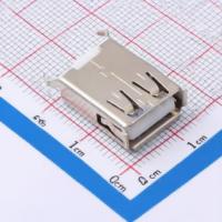 China USB connector HDGC USB-ZD-132DIP featuring copper alloy and thermoplastics for electrical performance for sale