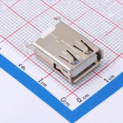 China USB connector HDGC USB-ZD-132DIP featuring copper alloy and thermoplastics for electrical performance for sale