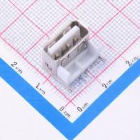 China Rear insertion USB connector with 10 millimeter pitch featuring HDGC USB HXS 128DIP white glue design for sale