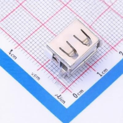 China USB AF connector HDGC USB-HXS-117DIP with dielectric withstanding voltage 500 V AC at sea level rating for sale