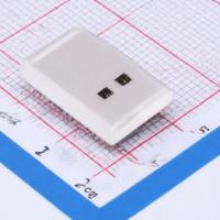 China HDGC USB ZL 107PWB USB AM 90 Degree Right Angle Connector with 1.5A Current Rating and White PBT Housing for sale